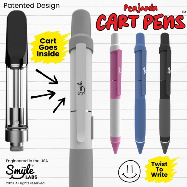 Penjamin Cart Pen by Smyle Labs, thc, wax, dab, concentrate, cartridge, 510, concealed cartridge ...